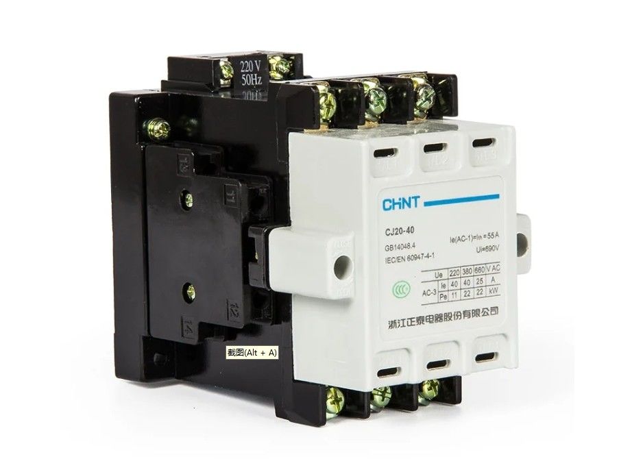CJ20-40 AC Contactor 55A 3 Poles Electrical Magnetic Contactor Three Phase